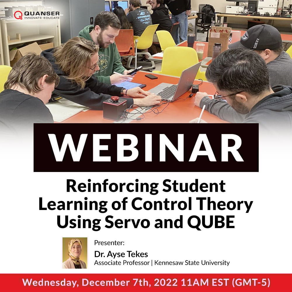 Webinar:Quanser ServoとQUBEを用いた制御理論の学生向け学習強化